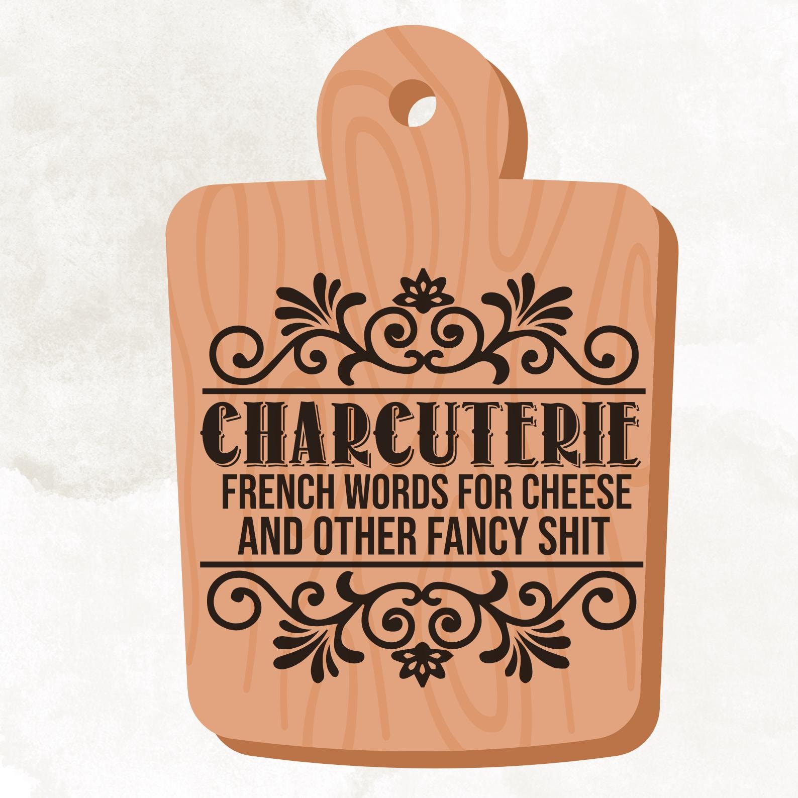 Charcuterie Board SVG Bundle: Funny Kitchen Quotes, Cutting Board Svg ...