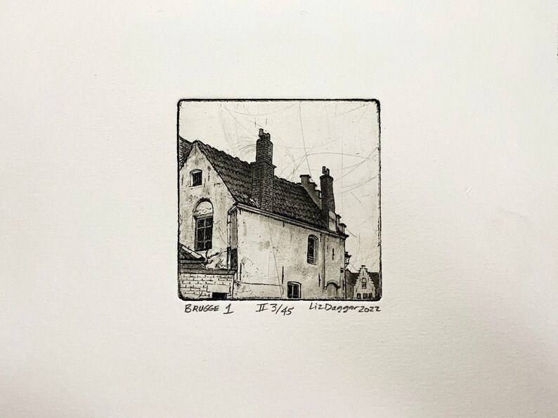 Brugge 1 | Intaglio Print - Etsy