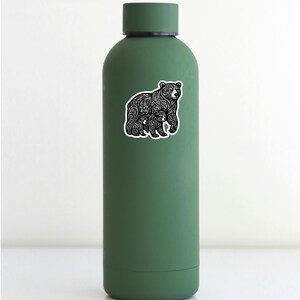 Indigenous Bear With Cubs Vinyl Sticker: Métis Art - Etsy