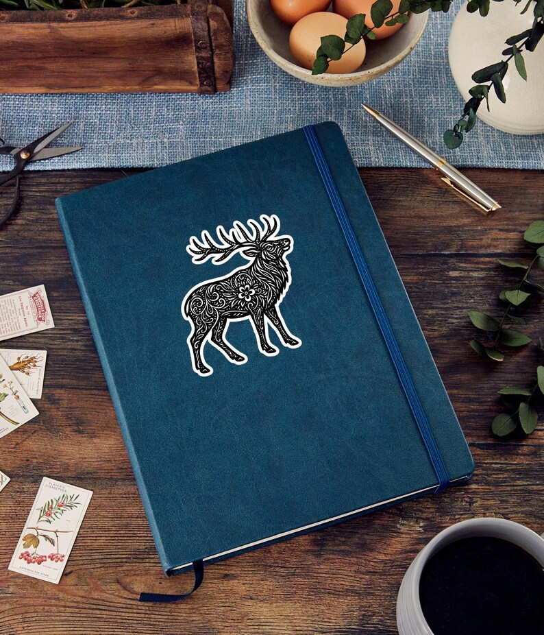 Indigenous Elk Vinyl Sticker | Métis Art | Water Bottle and Journal ...