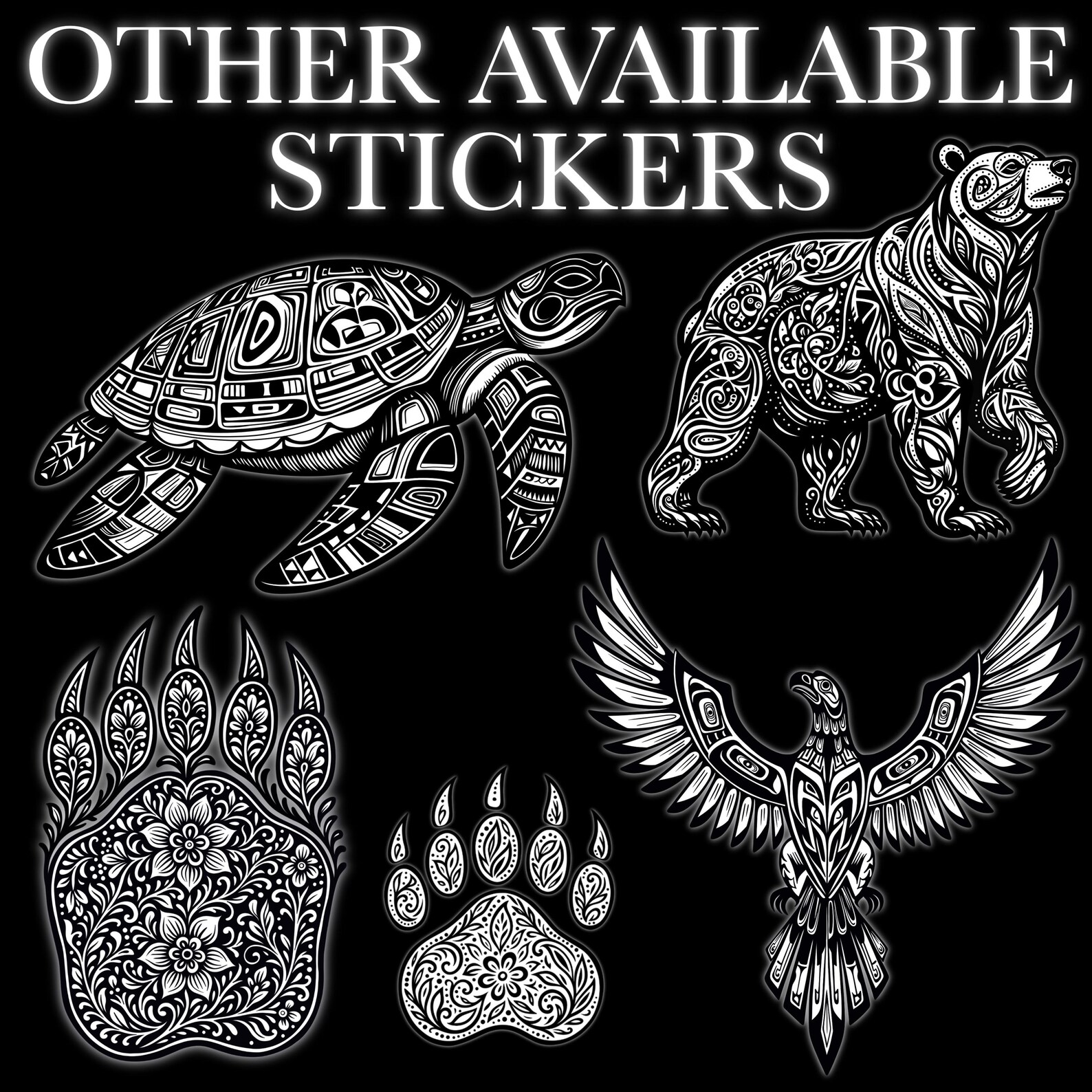 Indigenous Rabbit Vinyl Sticker | Métis Art | Water Bottle and Journal ...