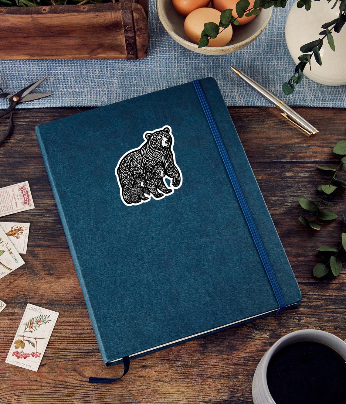 Indigenous Bear With Cubs Vinyl Sticker: Métis Art - Etsy