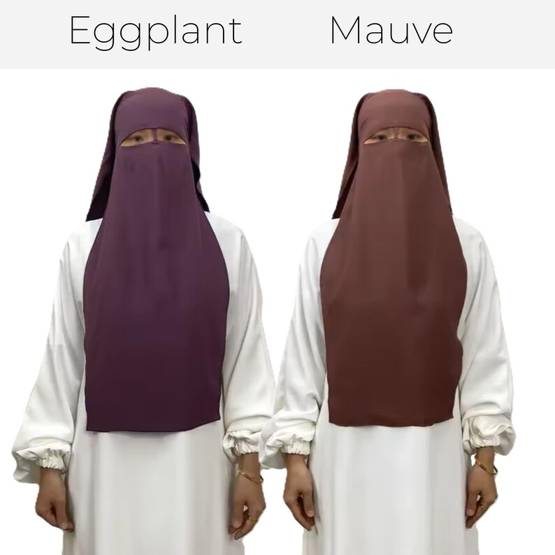 2 Layer Nose String Niqab - Etsy