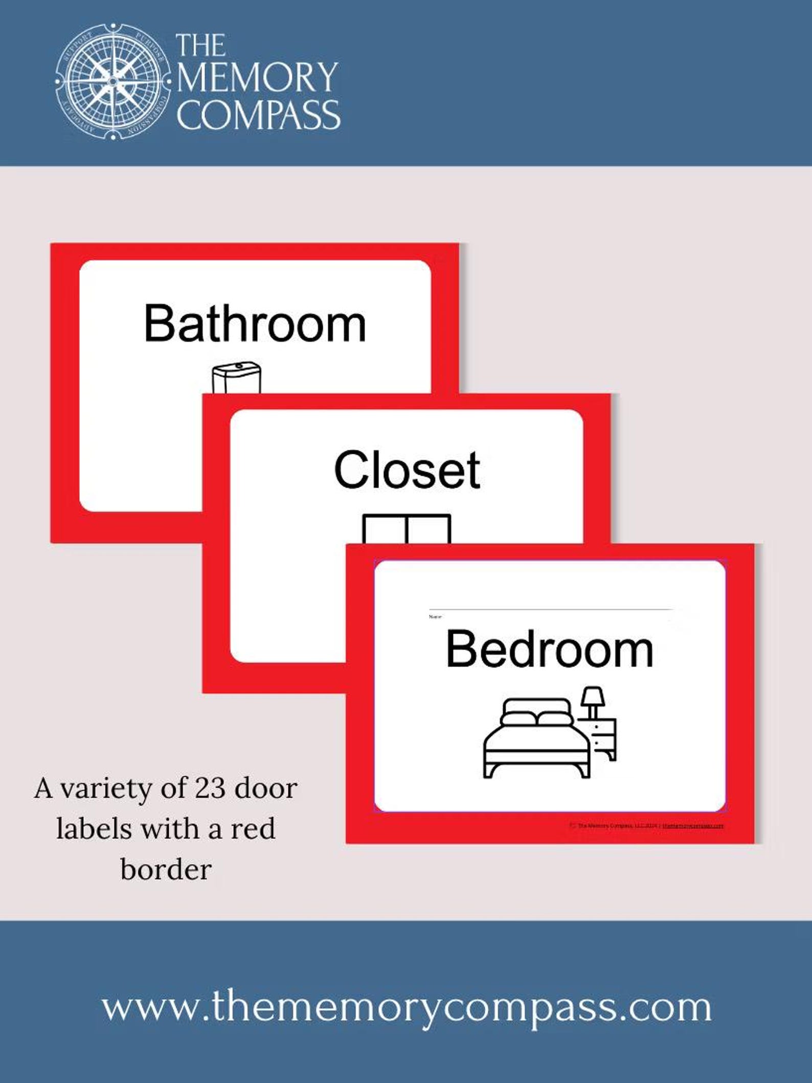Dementia Care Door Labels - Etsy