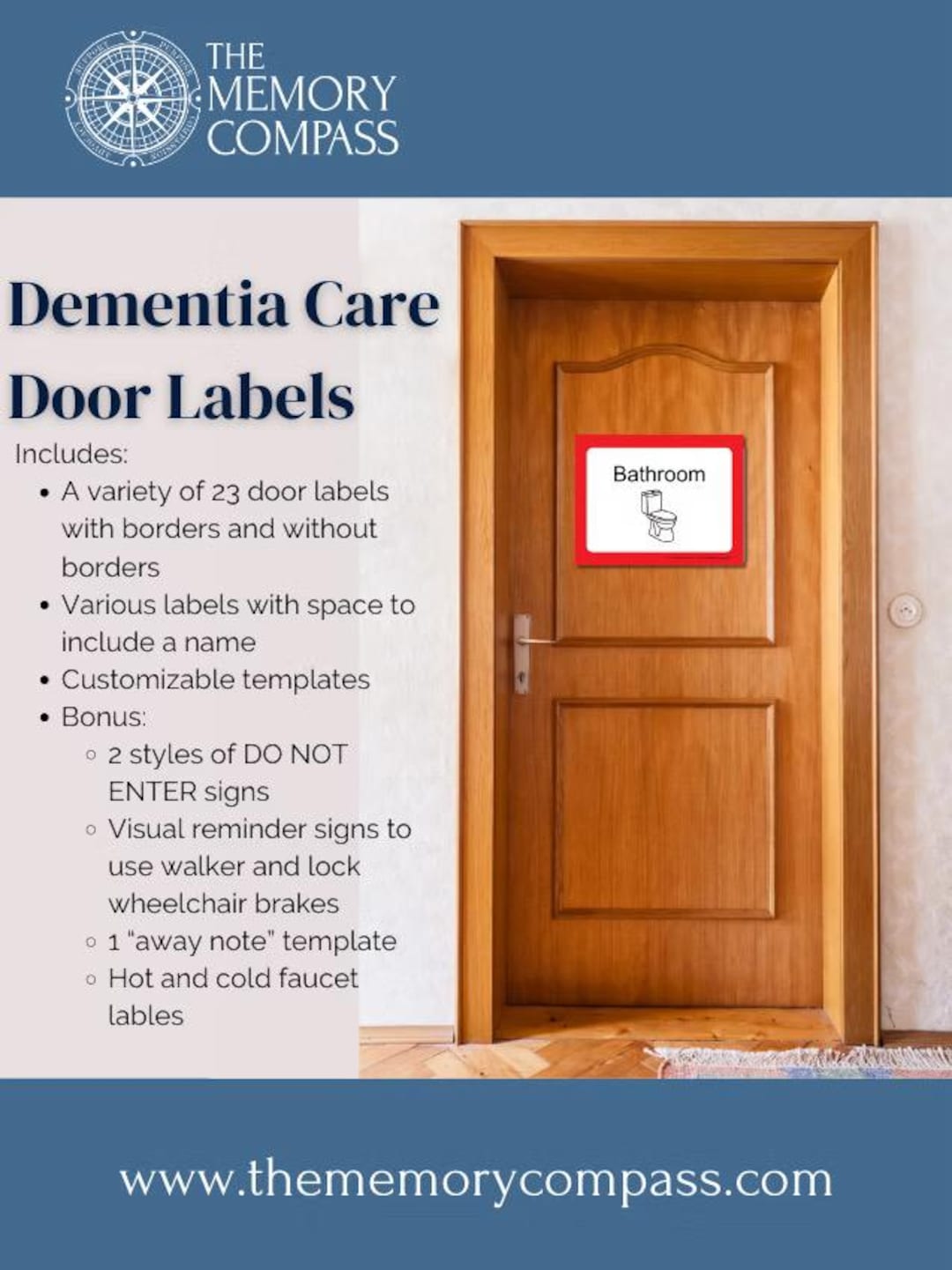 Dementia Care Door Labels - Etsy