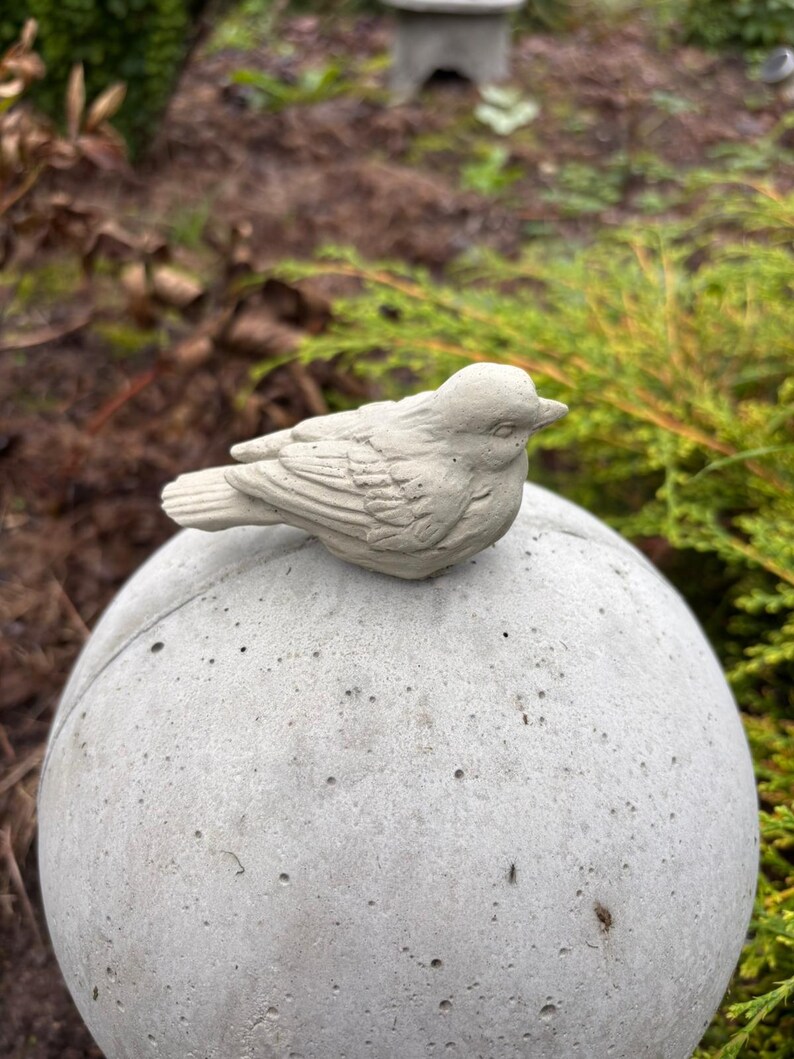 4 Pieces Set. Concrete Birds. Small Statues for Garden. - Etsy