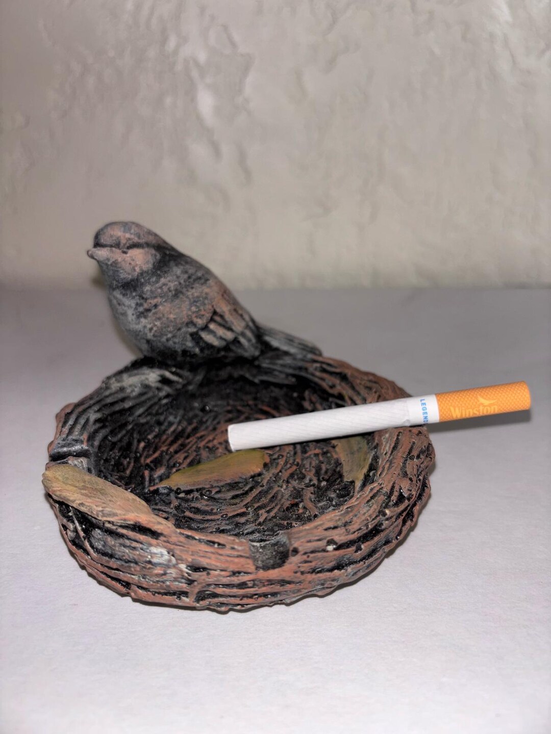 Concrete Ashtray With a Bird. Bird's Nest. Decor Bird Dish. Ashtray. - Etsy