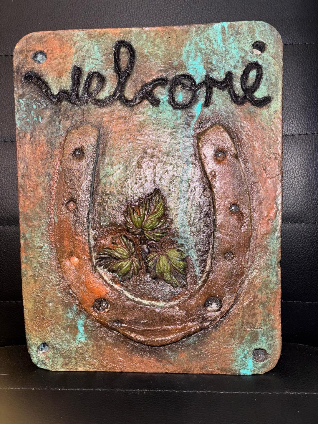 Concrete Plate. Statue Plate. Stone Welcome Decoration. Hand Made ...