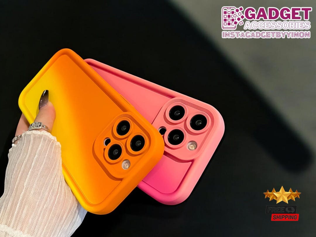 Stylish Gradient Jelly Case | Colorful Soft Cover | Shockproof Phone ...