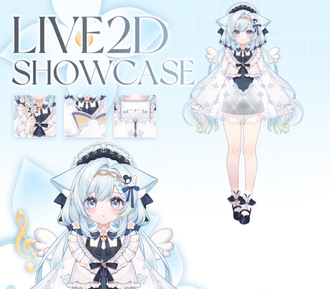 Customisation Premade Live2d Model | Live2d Premade Vtuber | Live2d ...