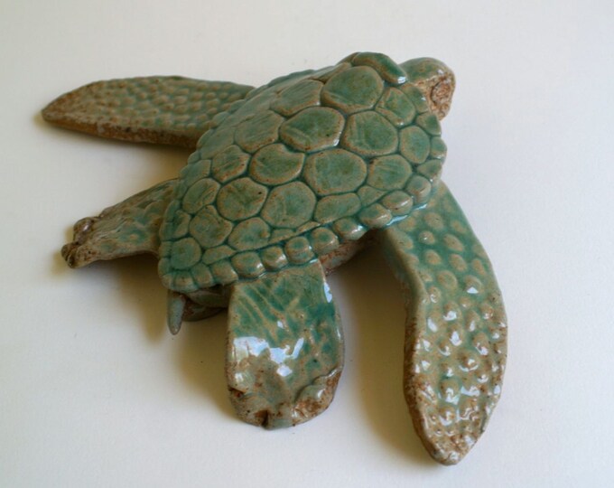 Ceramic Turtle - Sea Green - Etsy