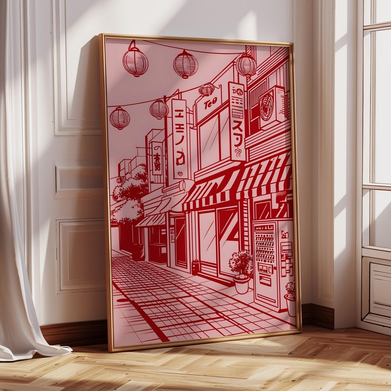 Japanese Retro Street - Etsy UK