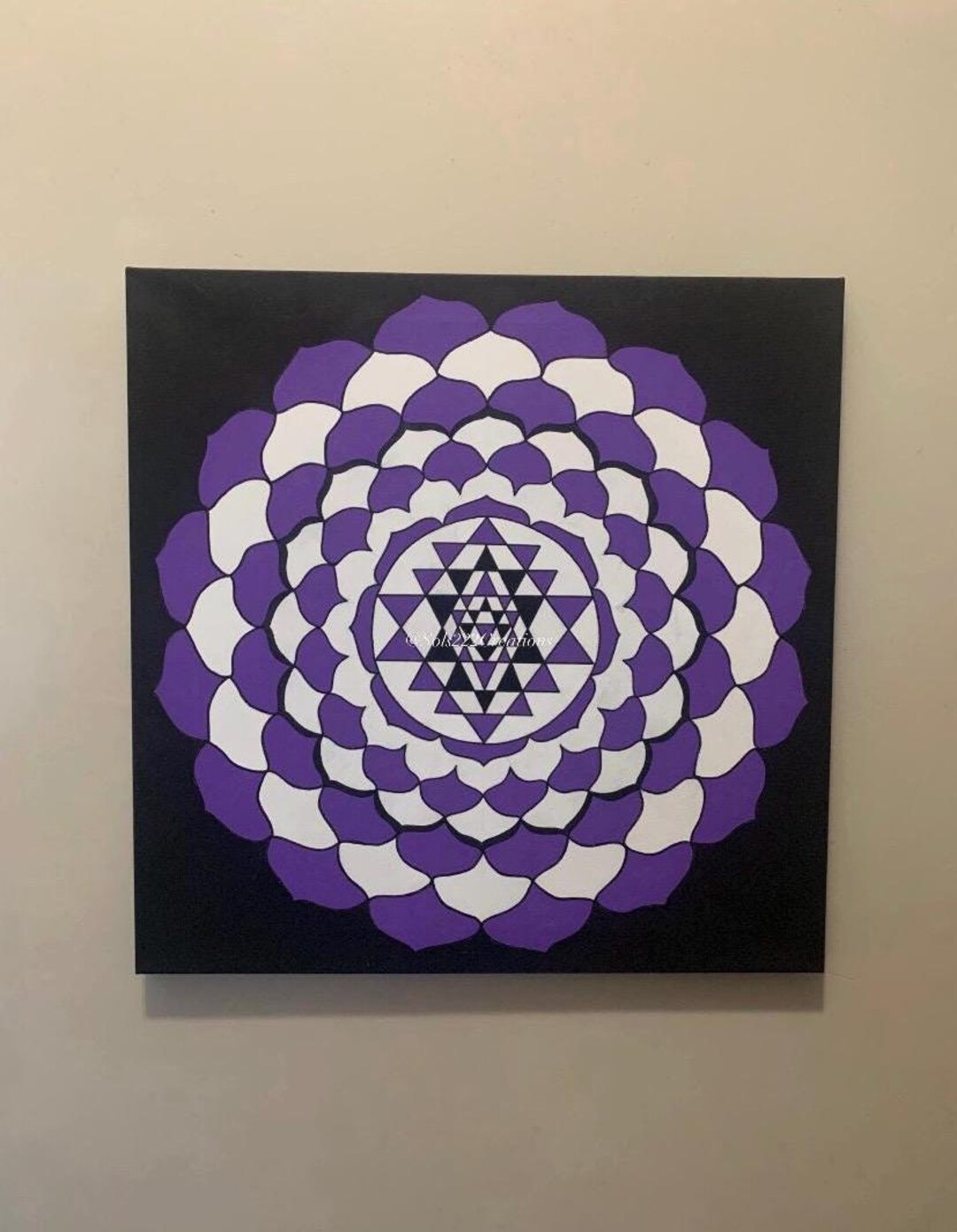 Purple Sri Yantra - Etsy