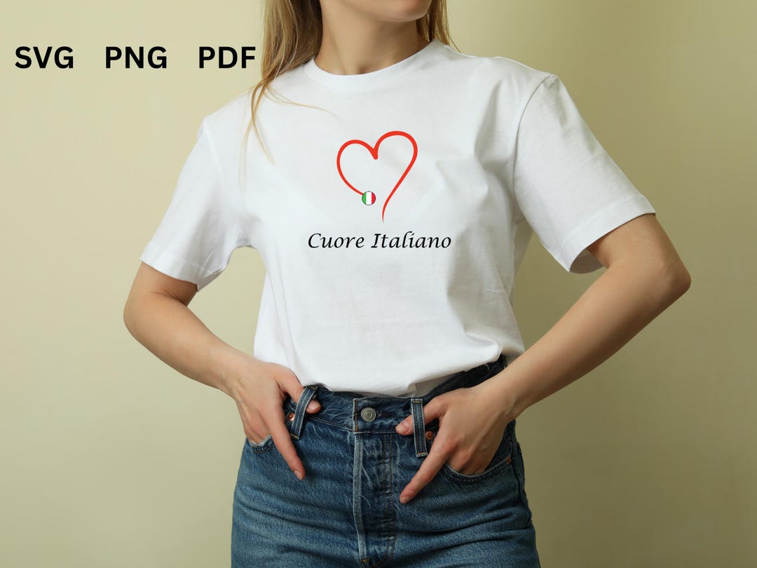 Cuore Italiano (italian Heart) SVG - Etsy