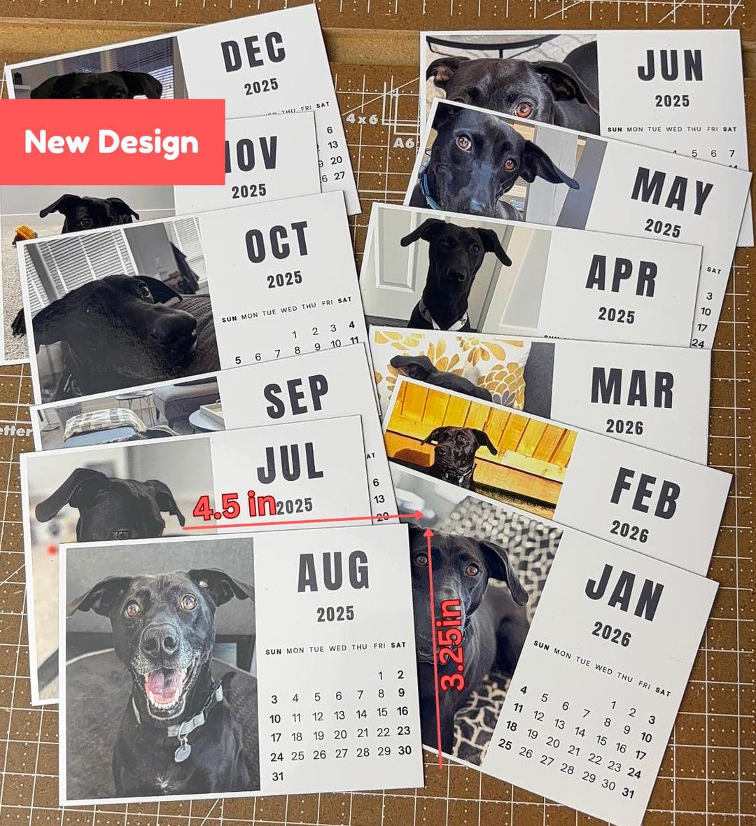 CUSTOM Magnetic Wide Calendars | Personalized Photo Gift for Couples ...