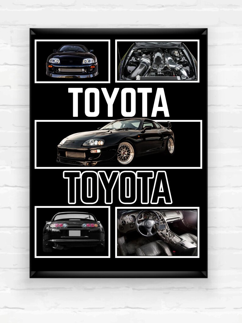 Toyota MK4 Supra Poster | Digital Download | Hyper Car Poster | Super ...