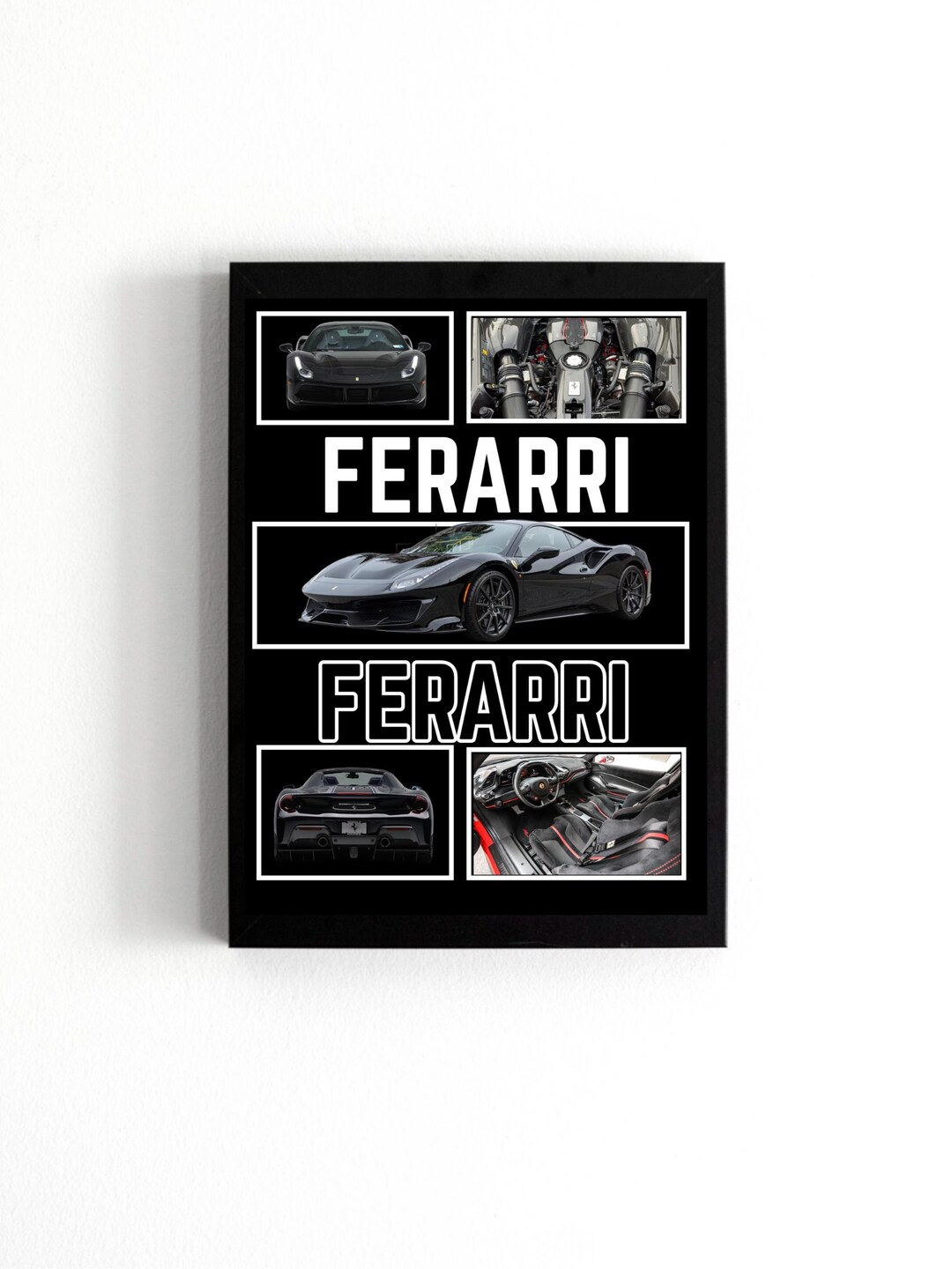Ferrari 488 Poster | Digital Download |hyper Car Poster | Super Car ...