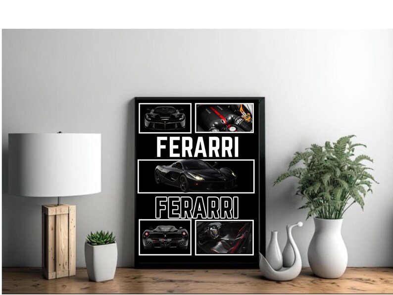 Ferrari La Ferrari | Digital Download |hyper Car Poster | Super Car ...
