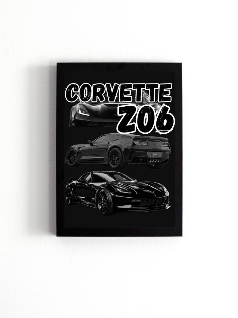 Corvette C7 Z06 | Digital Download | Hyper Car Poster | Super Car Print ...