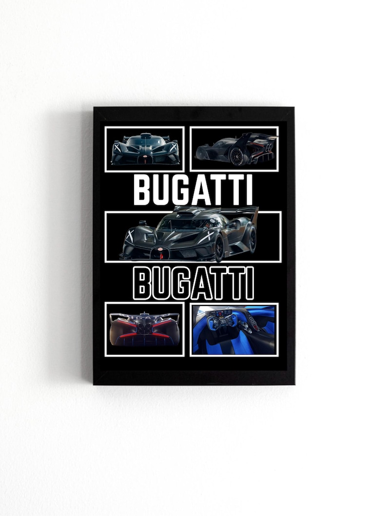 Bugatti Bolide Poster | Digital Download | Hyper Car Poster | Super Car ...
