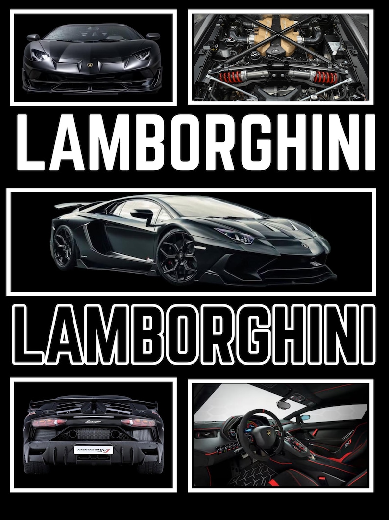 Lamborghini SVJ Poster |digital Download | Hyper Car Poster | Super Car ...