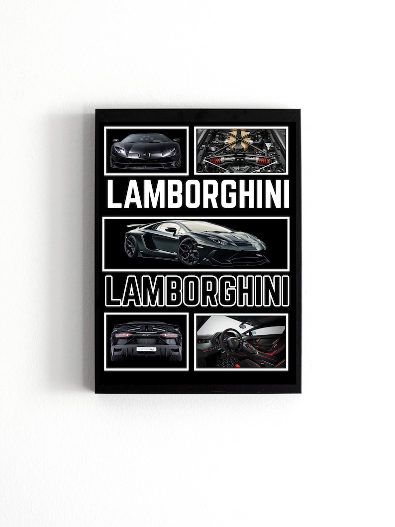 Lamborghini SVJ Poster |digital Download | Hyper Car Poster | Super Car ...