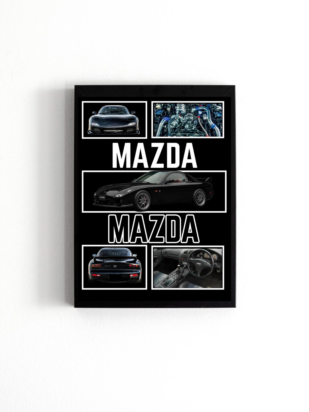 Mazda RX7 Poster | Digital Download | Hyper Car Poster | Super Car ...
