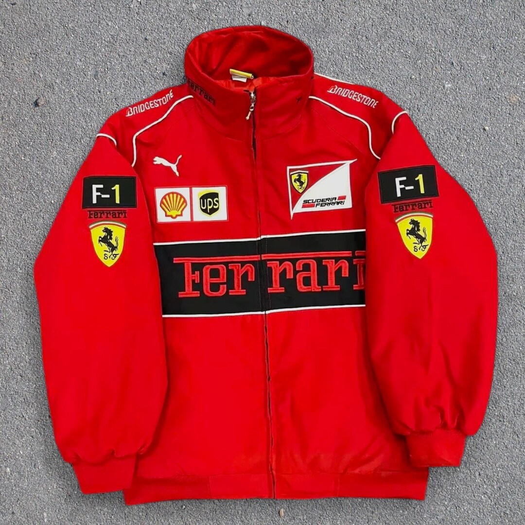 Ferrari Vintage Racing Jacket F1 1990s Bomber Style Unisex F1 Team - Etsy