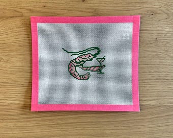 Shrimp Cocktail Needlepoint Canvas - Etsy