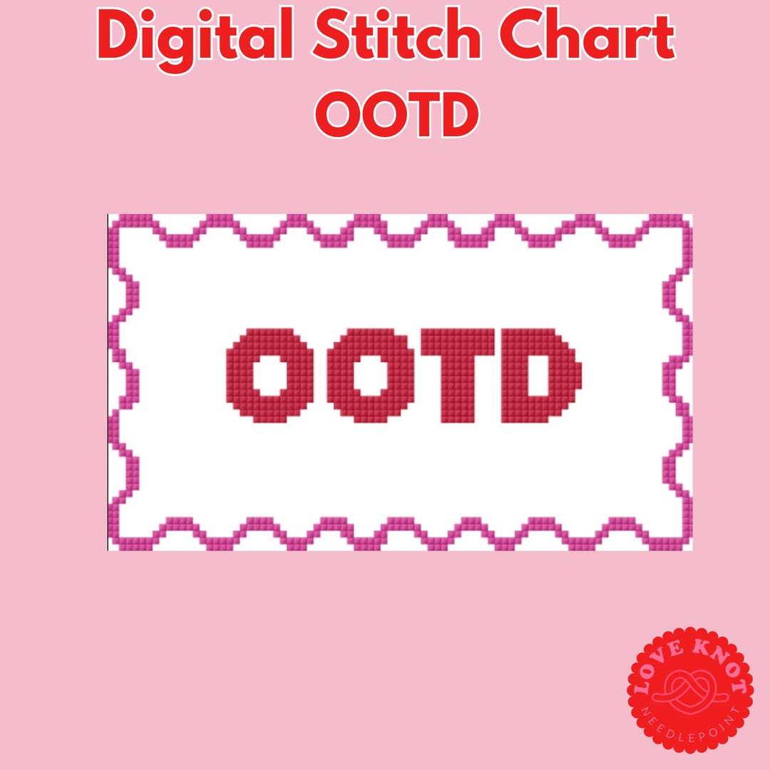 OOTD Needlepoint Stitch Chart - Etsy