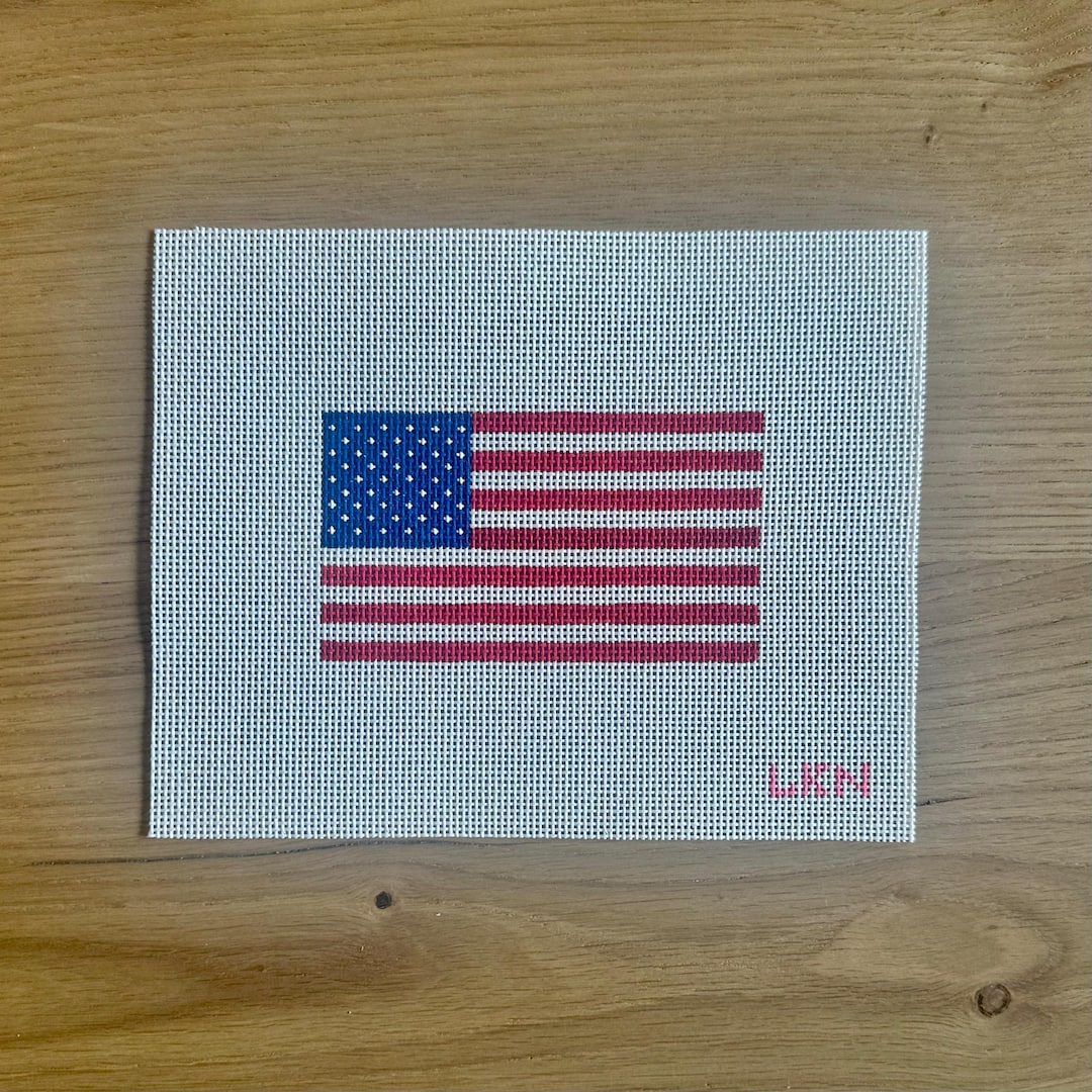 American Flag Needlepoint Canvas - Etsy