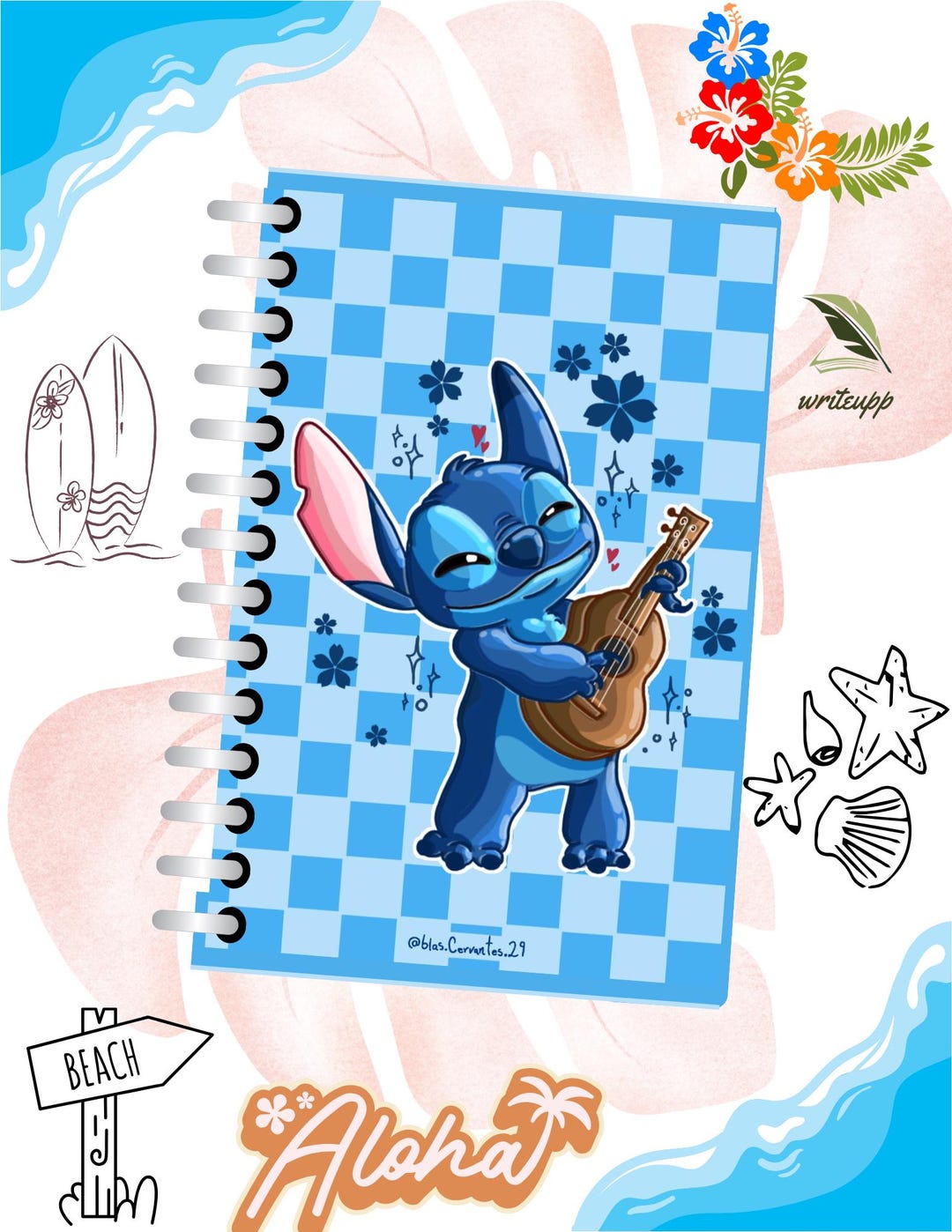 STICH Notebook, Half Letter, Note Book, Notebook, - Etsy