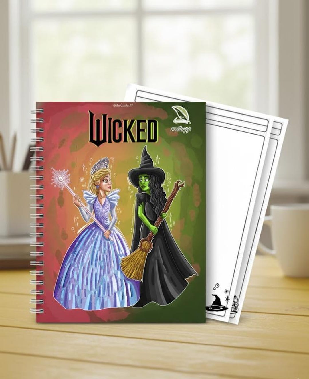 Digital File - Wicked Notebook/ Pdf/ Lined, Squared, Drawing and One ...