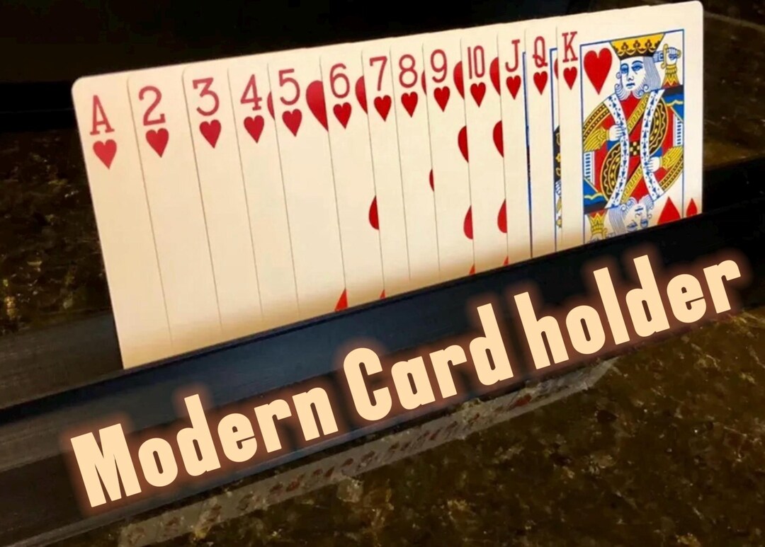 3D Printed Playing Card Holder | Adaptive Aid for Arthritis - Etsy