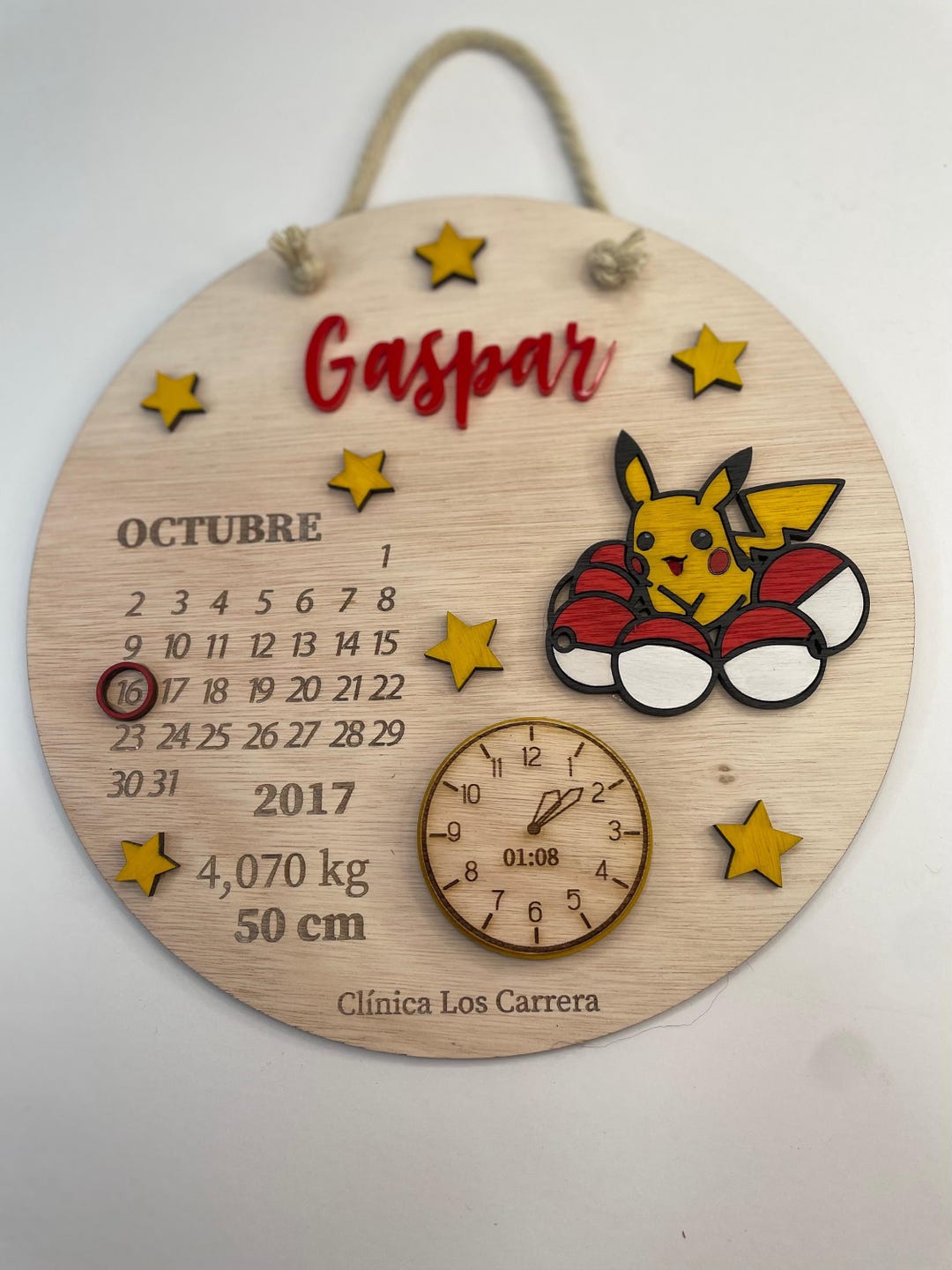 Poster With Pikachu's Birth Data - Etsy UK