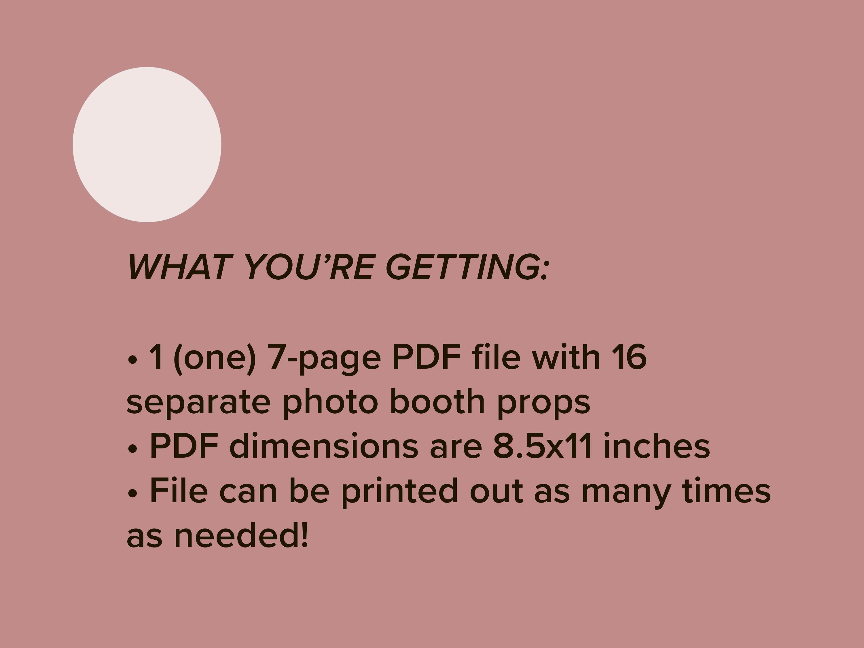 PRINTABLE DIY Oscar Party Photo Booth Props | Movie Night Photo Booth ...