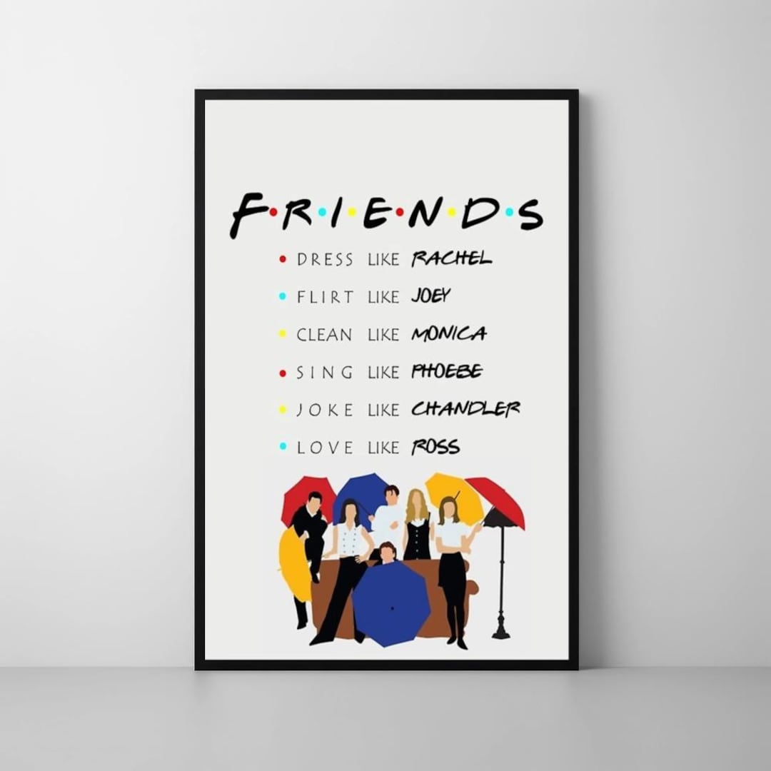 Friends TV Show Wall Art, Funny & Inspirational Quote Print,friends ...