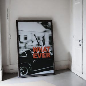 Retro Car Ride Print, "whatever" Black and White Photography - Etsy