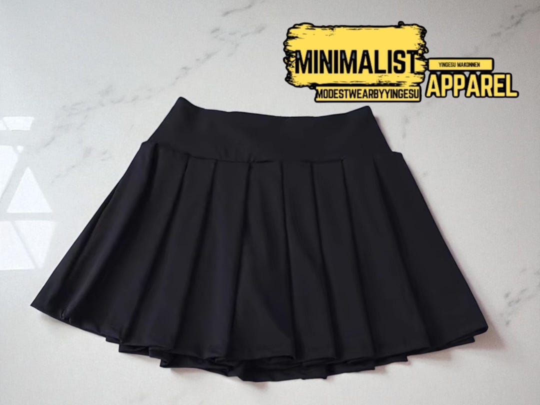 High Waist Skort: Sporty Chic Skirt With Built-in Shorts - Etsy