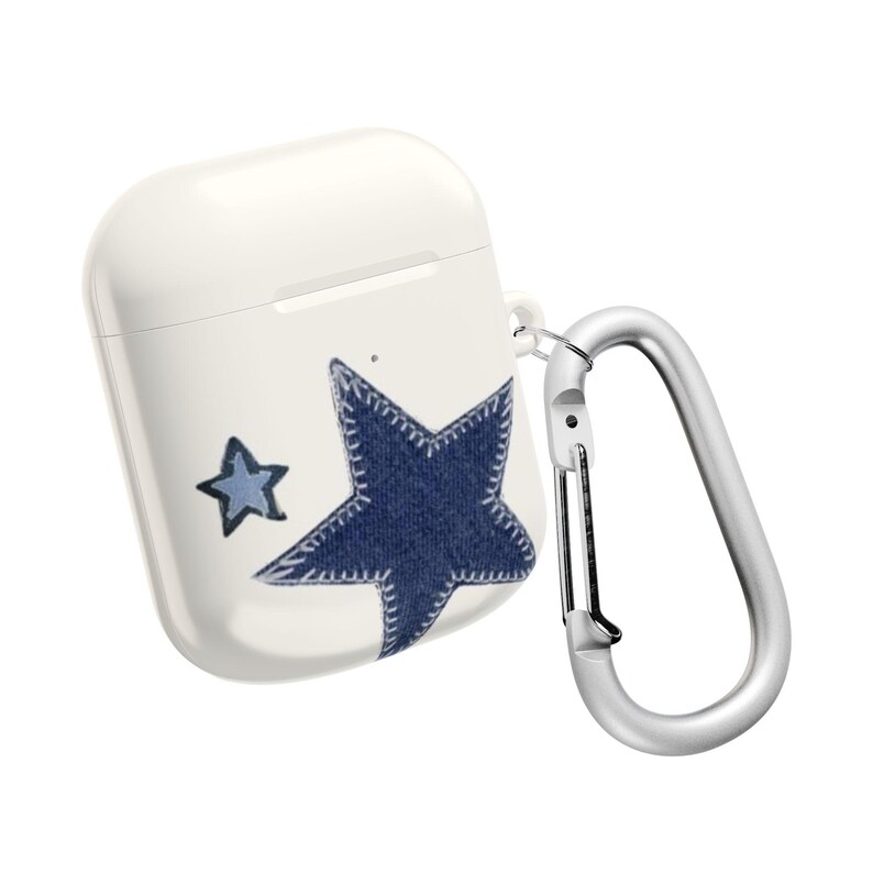 Blue and Cream Denim Star AirPod Cases Accessories Girly Cute 1st 2nd ...