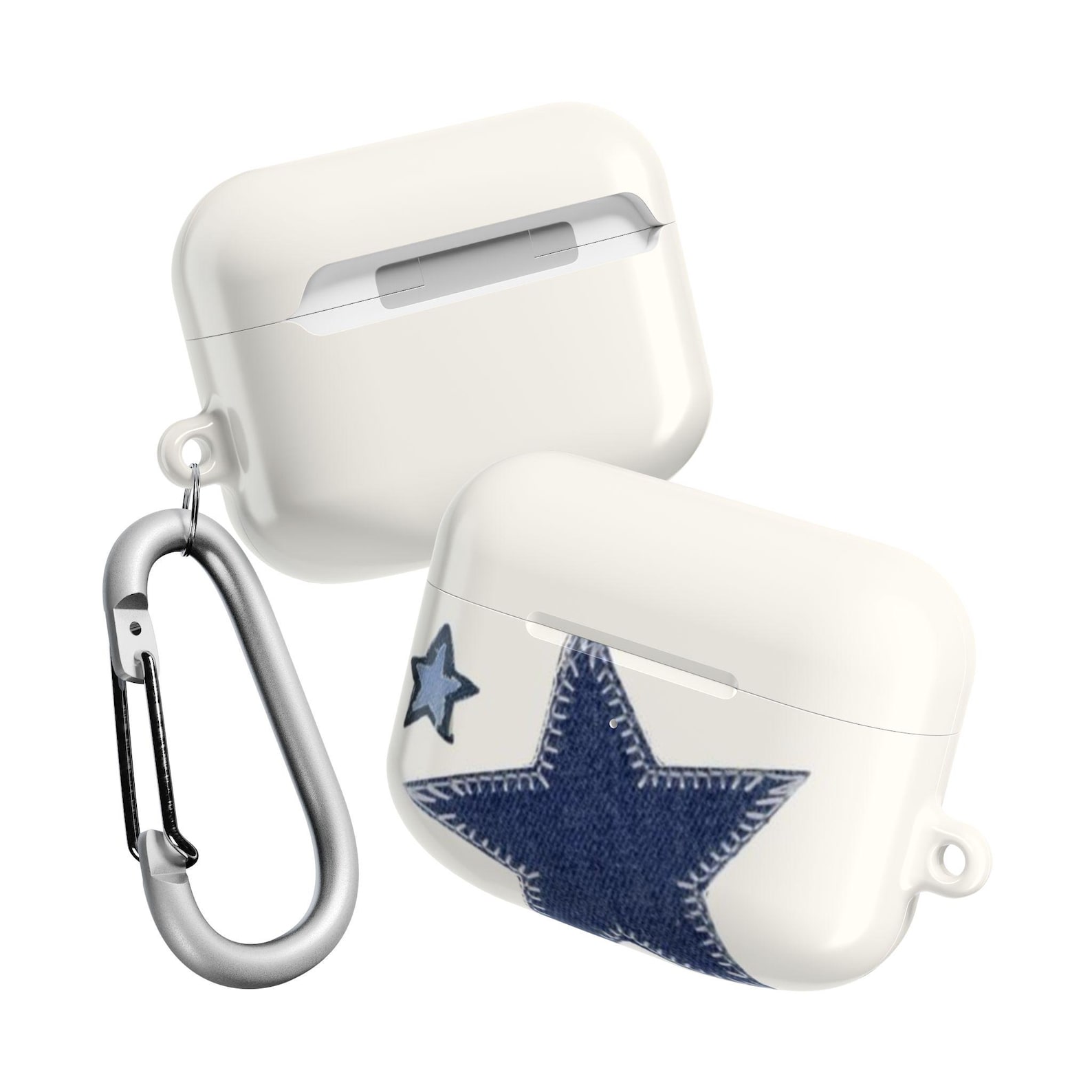 Blue and Cream Denim Star AirPod Cases Accessories Girly Cute 1st 2nd ...