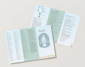 Rosary Guide-rosary Booklet-rosary Personalized - Etsy