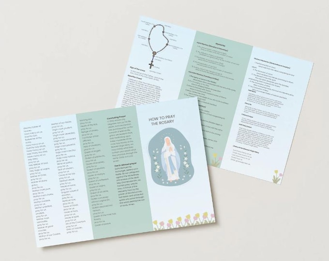 Rosary Guide-rosary Booklet-rosary Personalized - Etsy