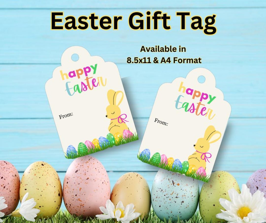 Christian Easter Gift Tags, Easter Gift Tags, Custom Easter Tags ...
