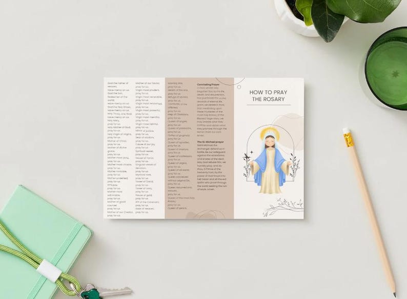 Minimalist Rosary Guide: Prayer Instructions (digital Download) - Etsy