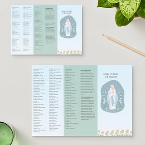 Rosary Guide-rosary Booklet-rosary Personalized - Etsy