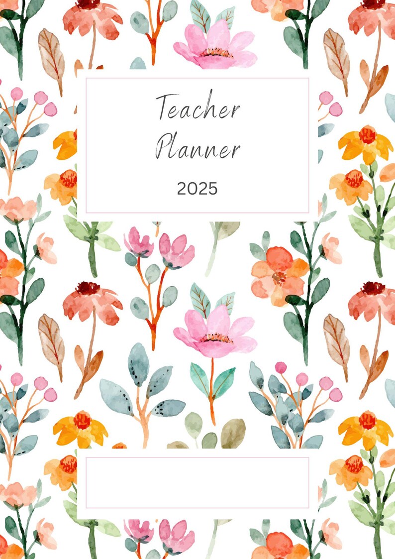 2025 Teacher PDF Planner Editable - Etsy