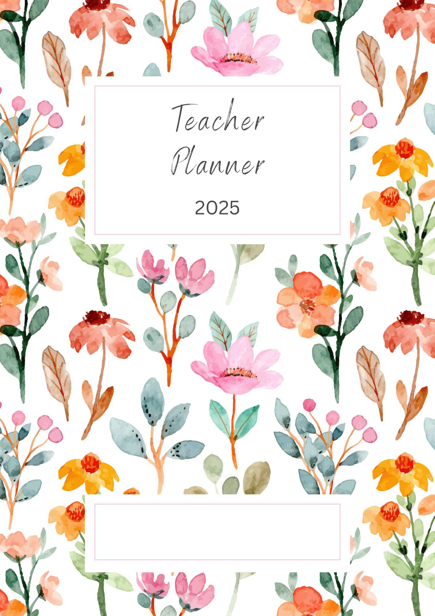 2025 Teacher PDF Planner Editable - Etsy