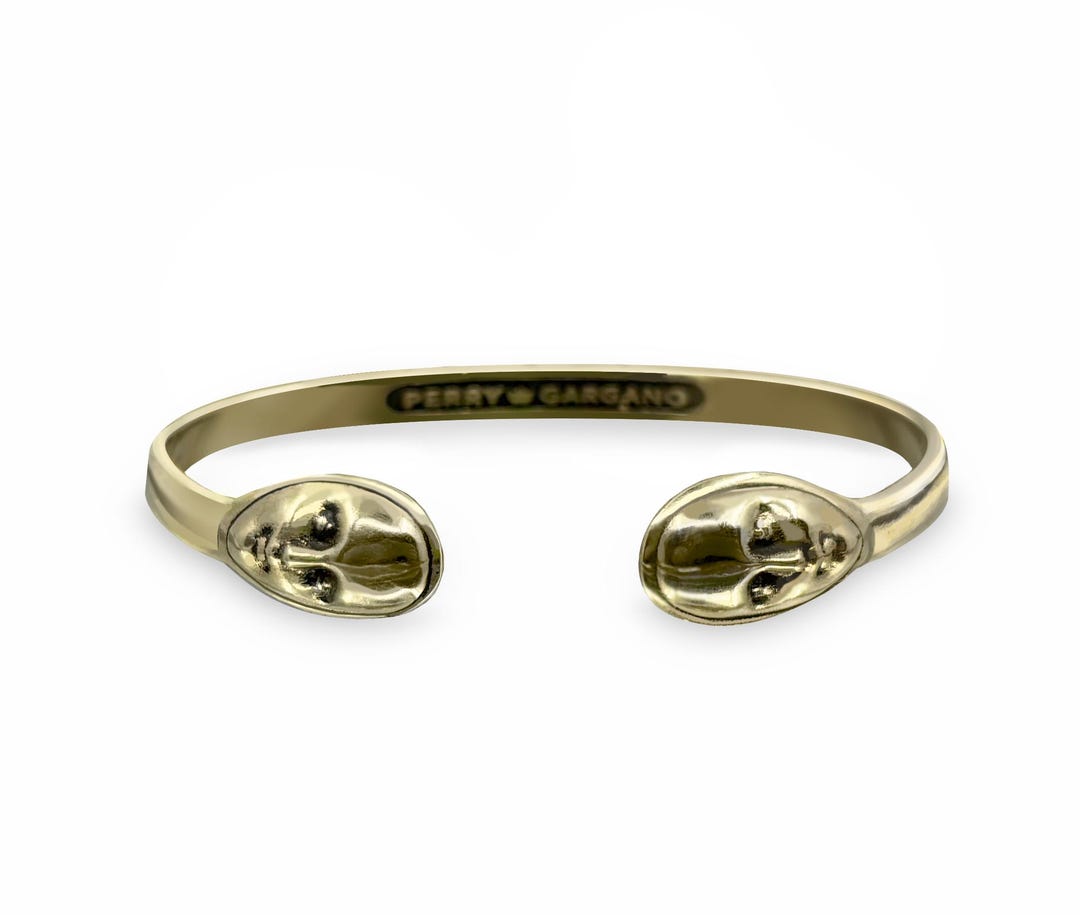 The Stranger Face Cuff - Gold - Sterling Silver - Mens - Womens - Etsy