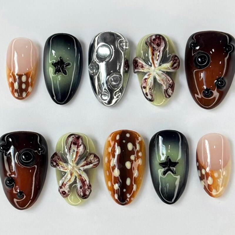 Octopus Nails - Etsy